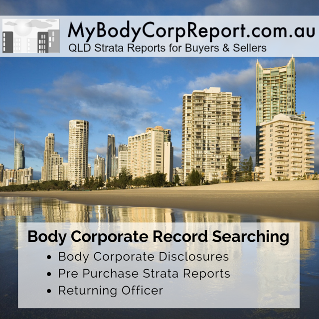 Body corporate search agent - MyBodyCorpReport.com.au