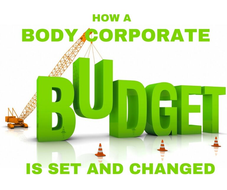 How A Body Corporate Budget is Set and Changed - MyBodyCorpReport